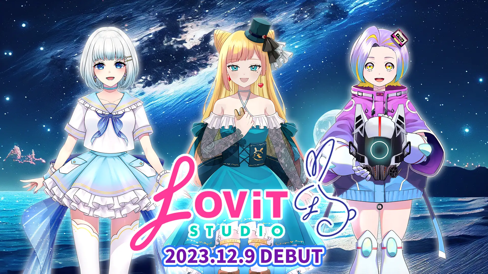 「LOViT STUDIO」より、ポストガール・クラゲ・アンドロイドの3名Vライバーがデビュー | PANORA