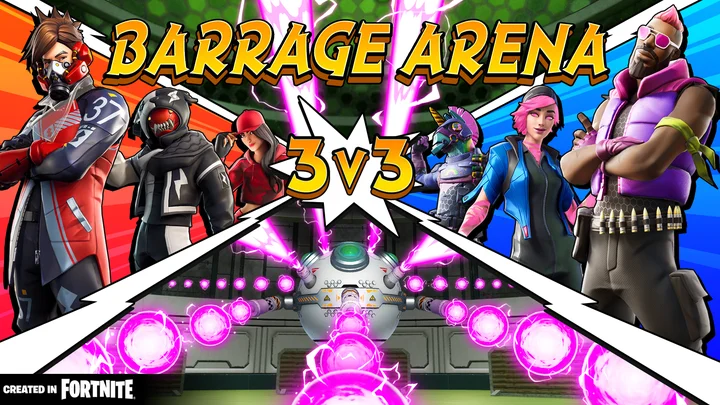 ゲームスタジオ社、フォートナイトにクリエイティブマップ「BARRAGE ARENA 3v3」を公開 | PANORA