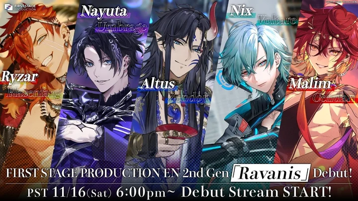 VTuber事務所「FIRST STAGE PRODUCTION」から、新グローバルタレントチーム「Ravanis」がデビュー | PANORA