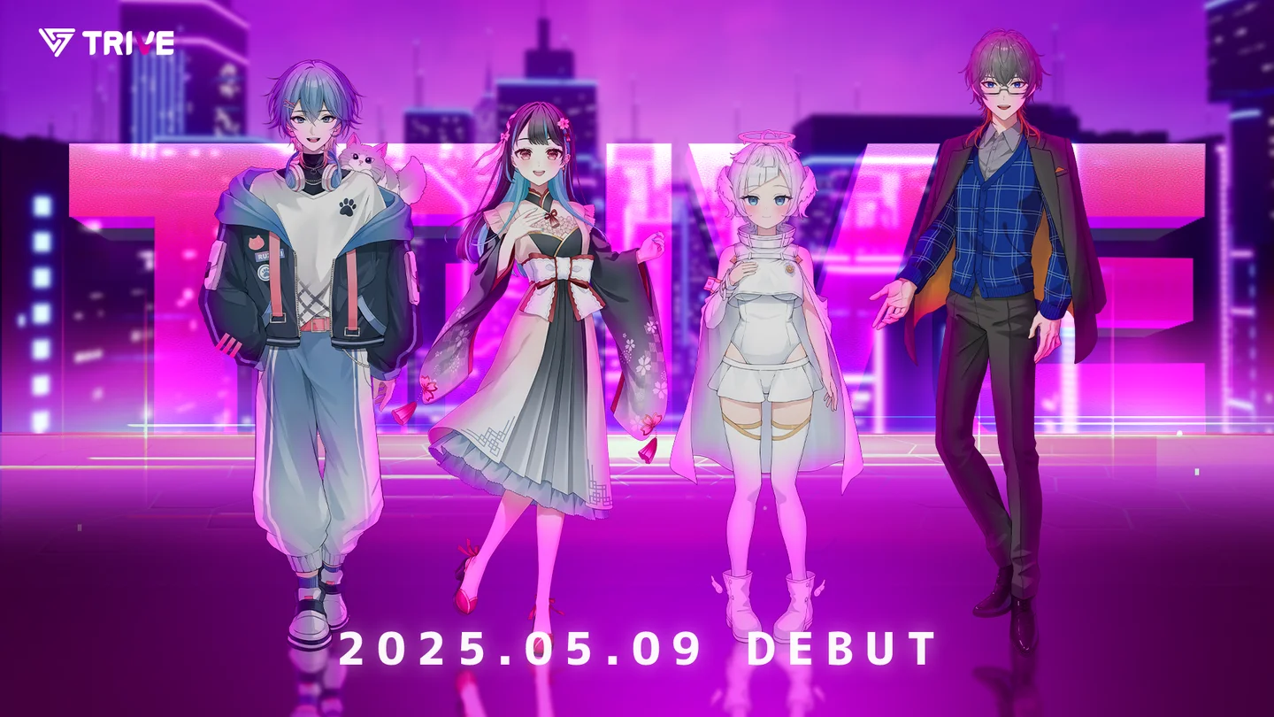 VTuberプロダクション「TRIVE」より好奇心旺盛な天使、猫が相棒のネット冒険者など、新たに研究生4名が配信デビュー | PANORA