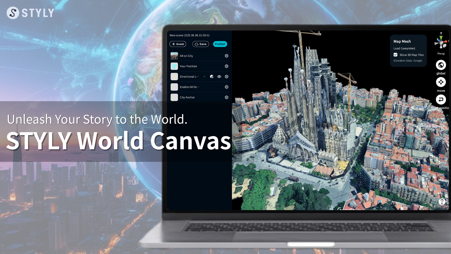 STYLY、全世界の場所を対象にXR体験を配信できる新ソリューション「STYLY World Canvas」の提供を開始 | PANORA